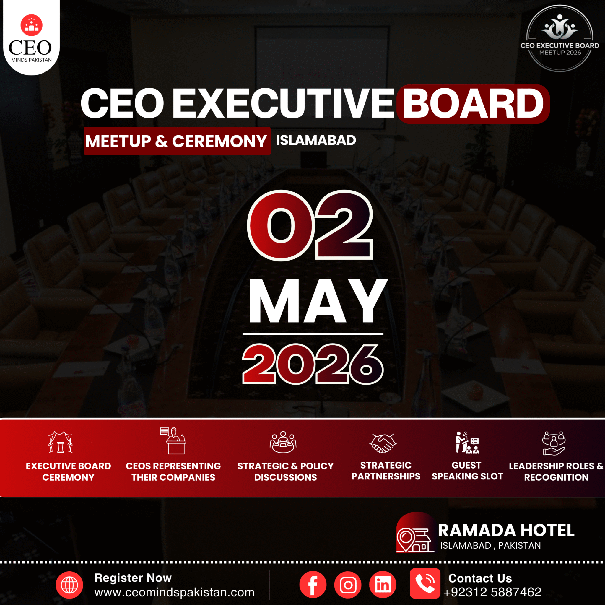 CEO Executive Board Meetup & Ceremony – Islamabad 2026